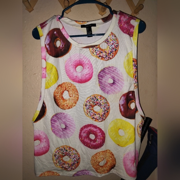 Forever 21 | Tops | Euc Vintage Forever 2 Donuts Tank | Poshmark